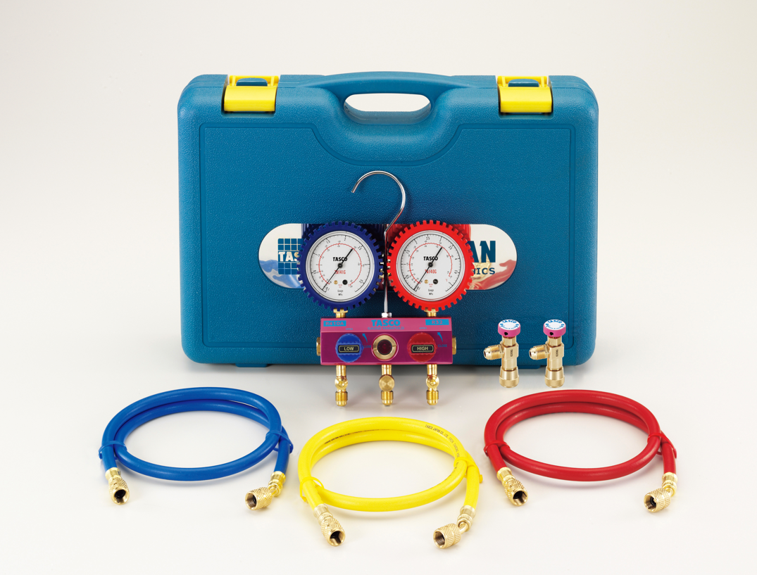R410,R32 Gauge Manifold Kit (with Gauge Protector) | ICHINEN TASCO CO.,LTD.